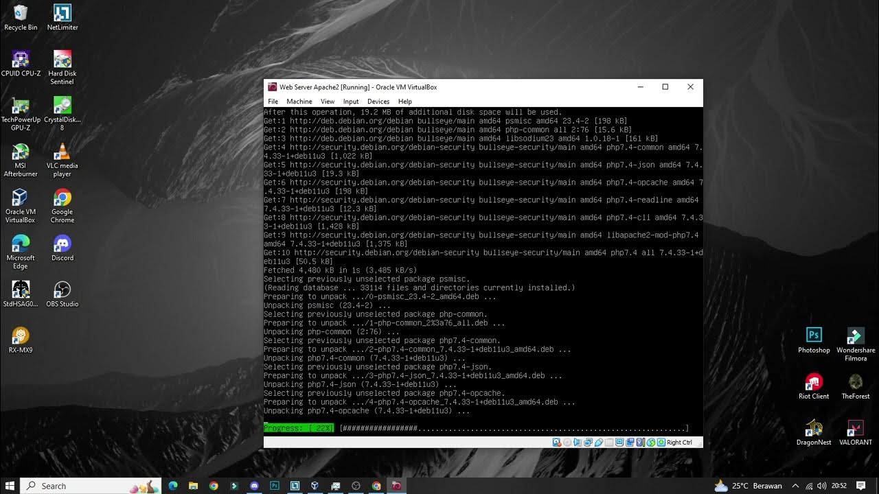 Instalasi Web Server Apache2 Di Debian 11 - VirtualBox - YouTube