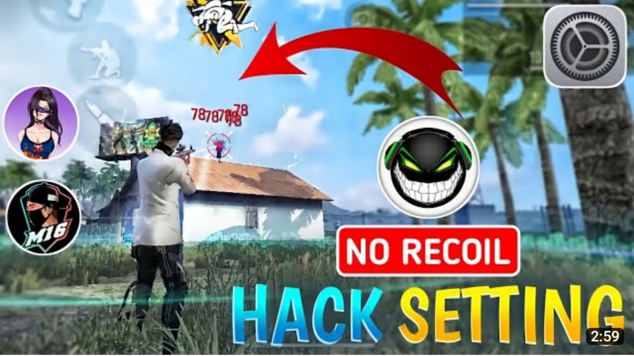 free fire HACK 😜 | freefire headshot setting 😱 | freefire sensitivity 🔥 ...