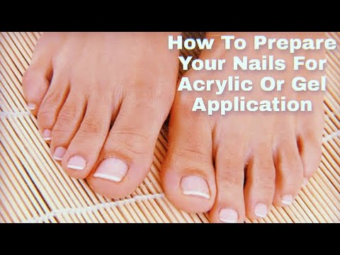 DIY How to prepare your toe nails for acrylic or gel application#diy # ...
