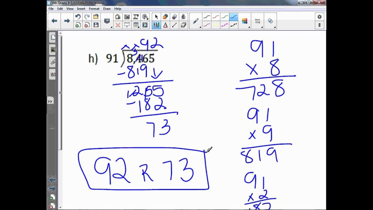 6th Grade 3 5 Divide Multi Digit Numbers YouTube 6th-grade-3-5-divide-multi-digit-numbers-youtube