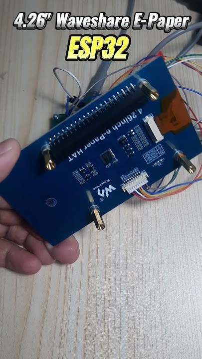 Short4.26" Waveshare E-Paper: Display Date & Time NTP - YouTube
