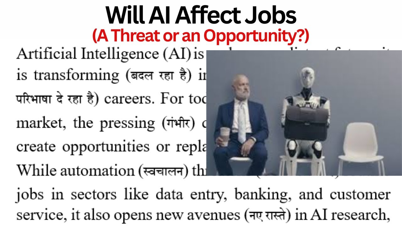 Jobs & AI | Impact of AI on Jobs | Comprehension Passage | Paragraph ...