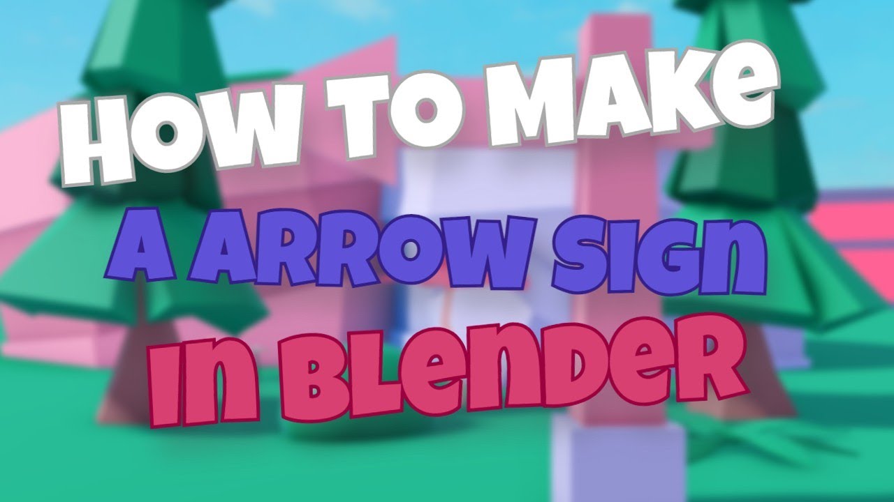 How to make a arrow sign in blender! - YouTube