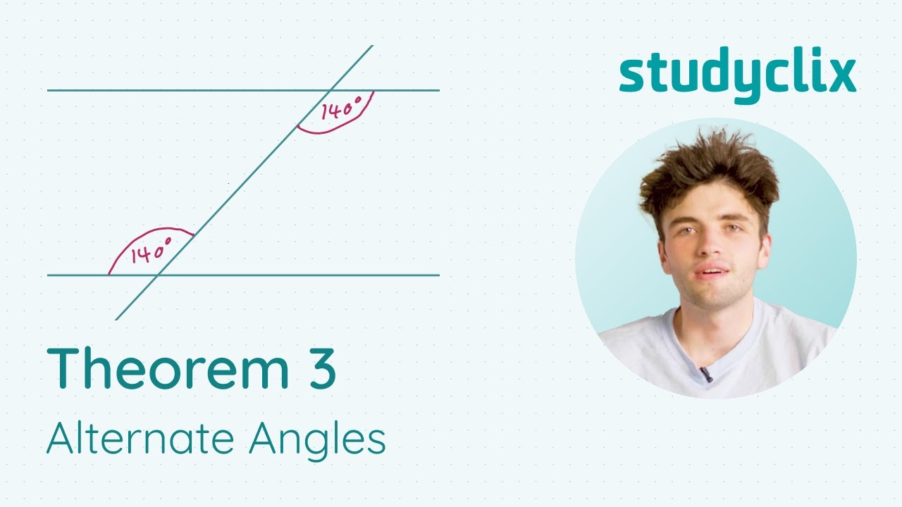 3. Maths Theorem 3: Alternate Angles; Leaving Cert, Junior Cert/Junior ...