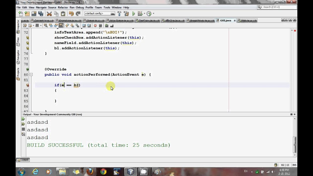 Tut 013 Gui In Java Action Listener Youtube 6360