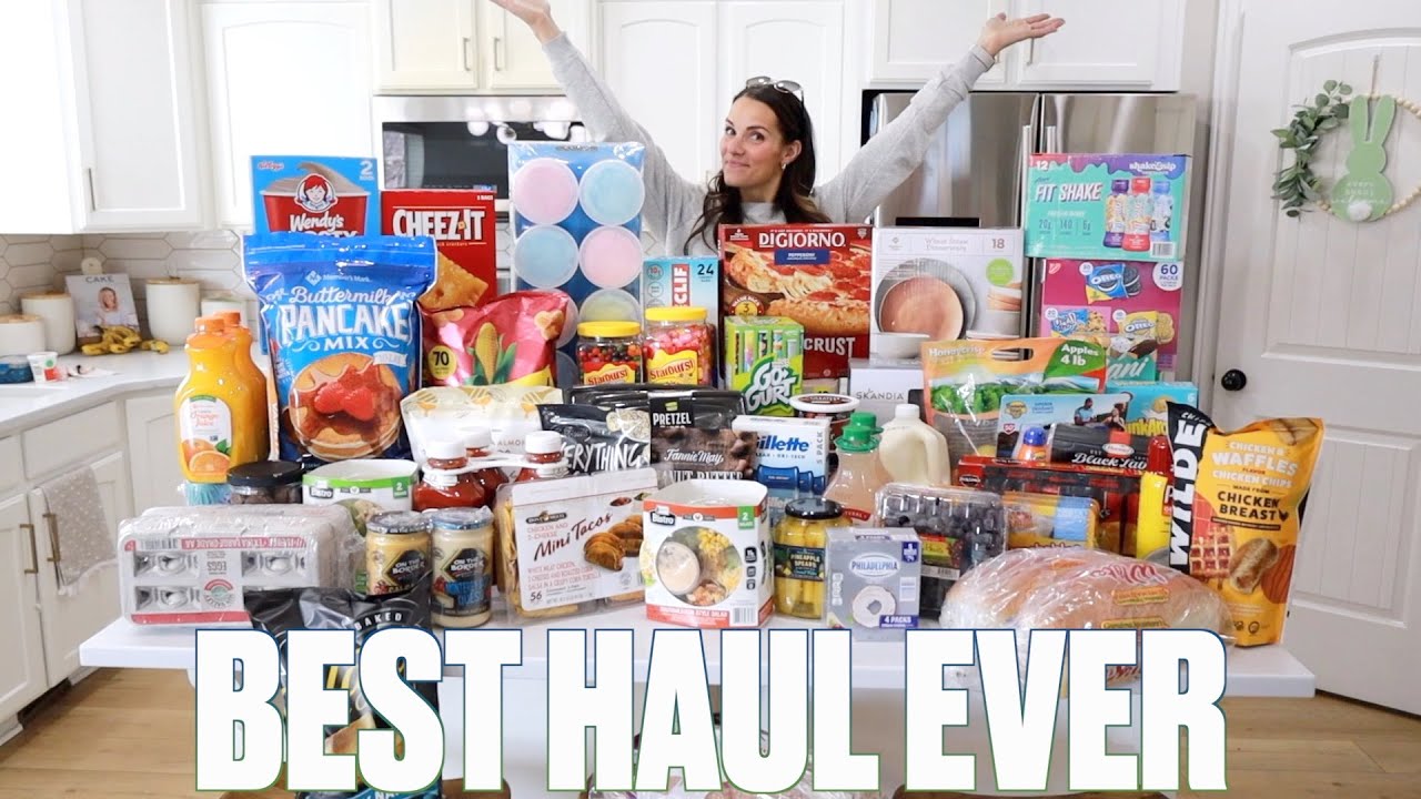 OUR FAVORITE GROCERY HAUL EVER | INSANE GROCERY SHOPPING HAUL FOR BIG ...