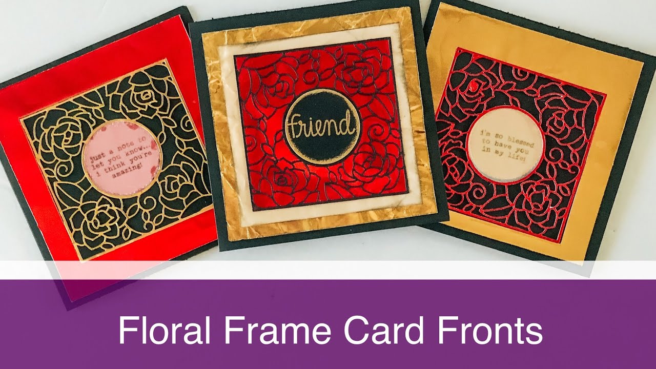 Floral Frame Card - YouTube