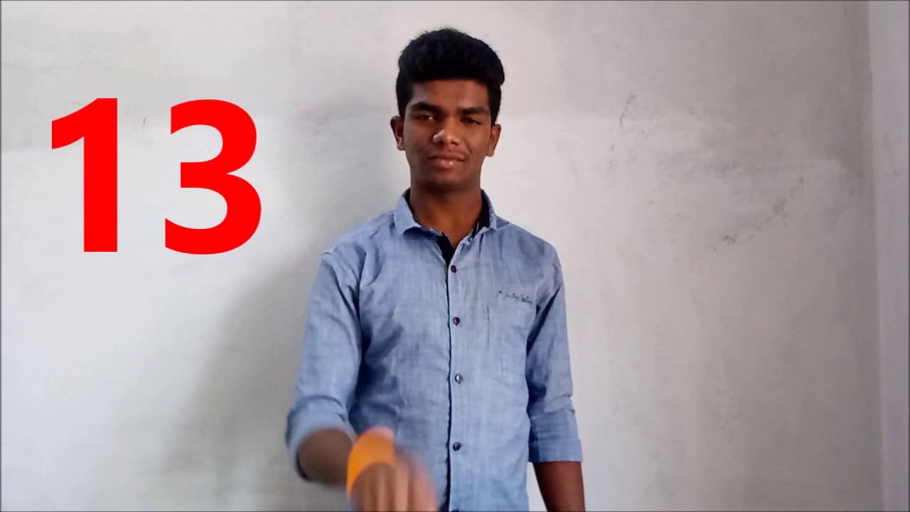 Learn Indian Sign Language - lesson 2 (Numbers) - YouTube