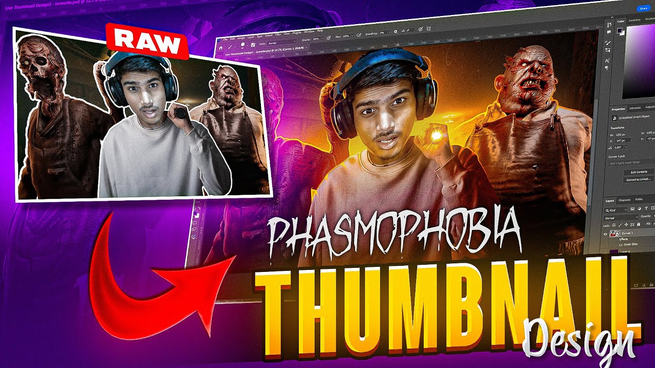 LIVE THUMBNAIL DESIGN!! - YouTube