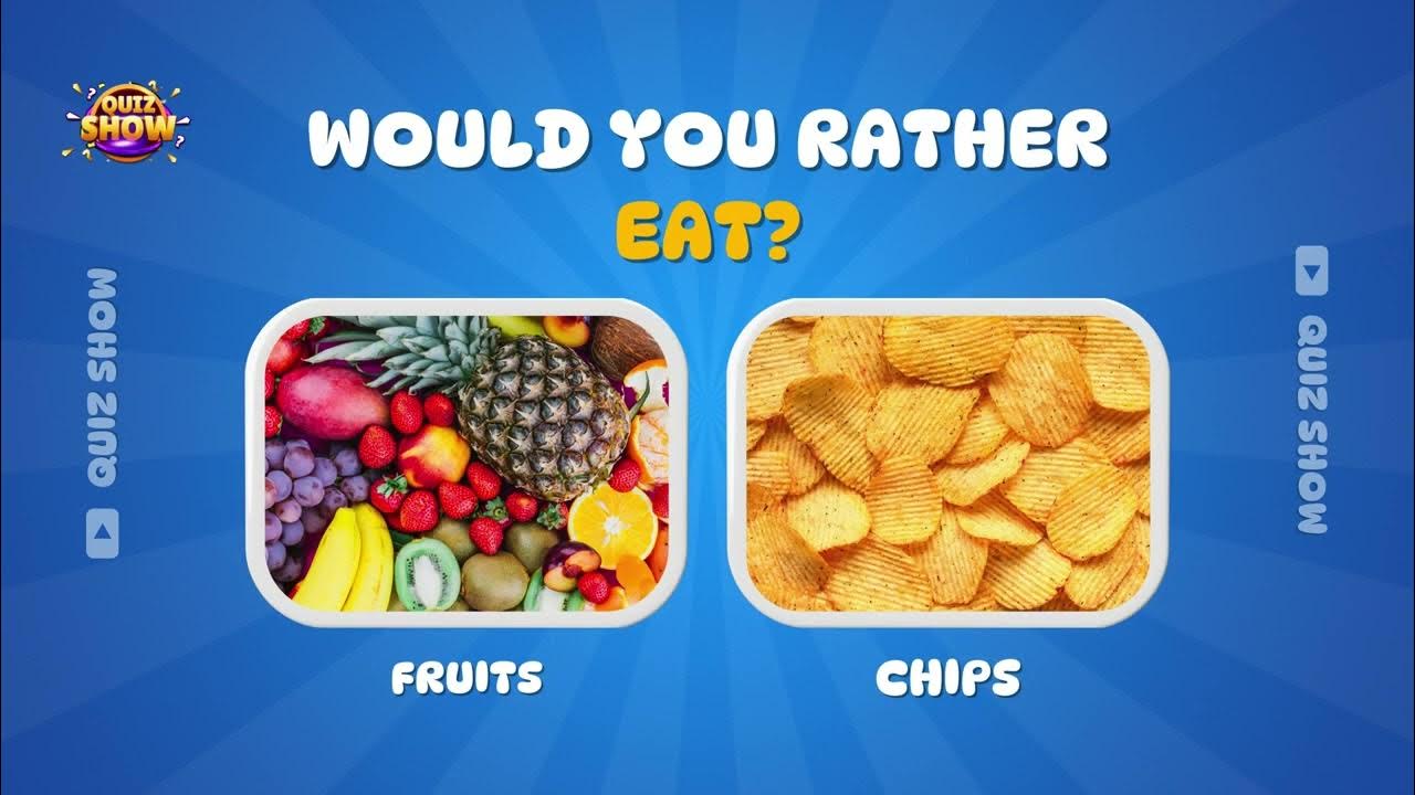 Would You Rather? Food Edition 🍔🍕 | 50 Fun Food Dilemmas to Test Your ...