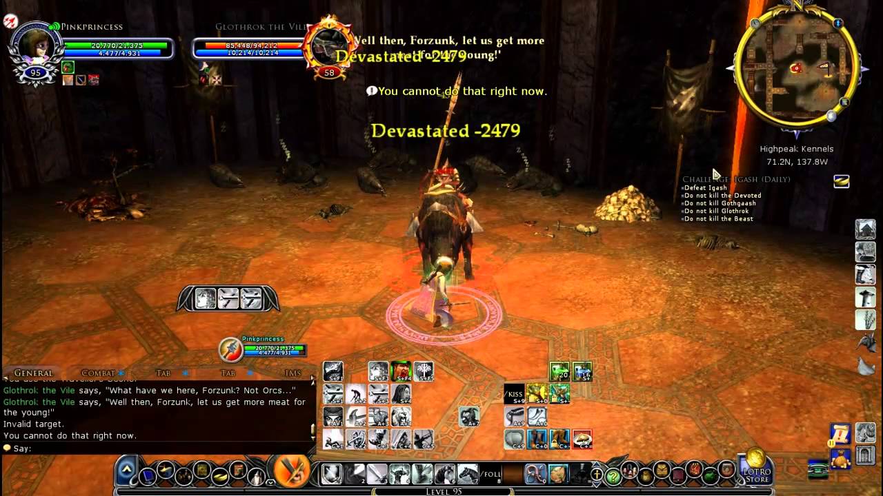 LOTRO - Moria Grand Stairs Warg Slayer deed Trick - The Lord of The ...