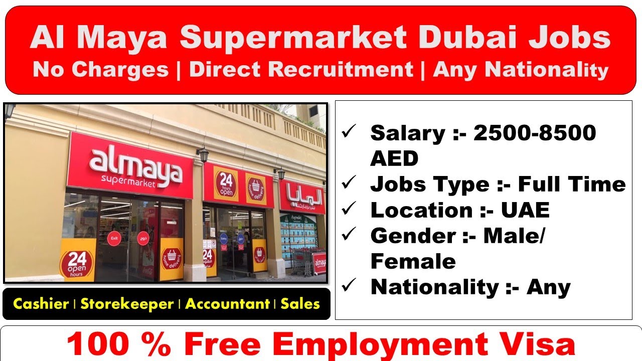 Al Maya Supermarket Group Hiring Staff In Dubai Abu Dhabi - Supermarket ...