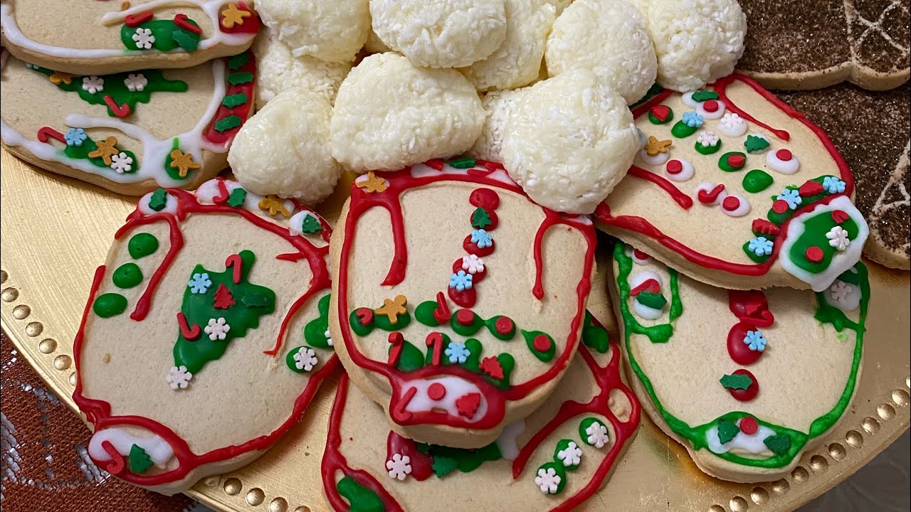 How to decorate butter cookies/Christmas vibes/ Christmas themed butter ...