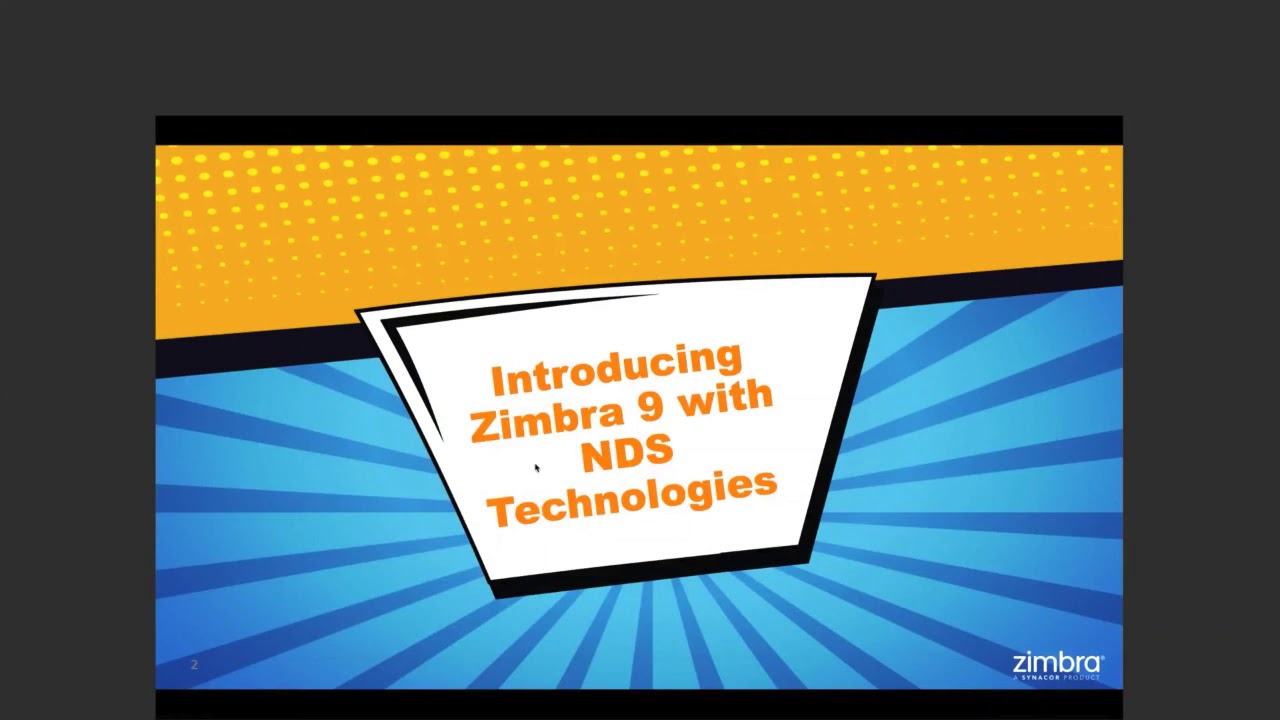 Zimbra 9 | Introducing Zimbra 9 with NDS Technologies - YouTube