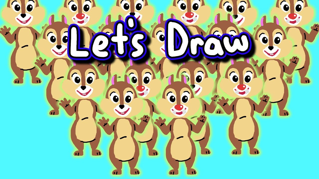 Chip n Dale Nutty Tales From Disney Junior Drawing | Lets Draw with ...