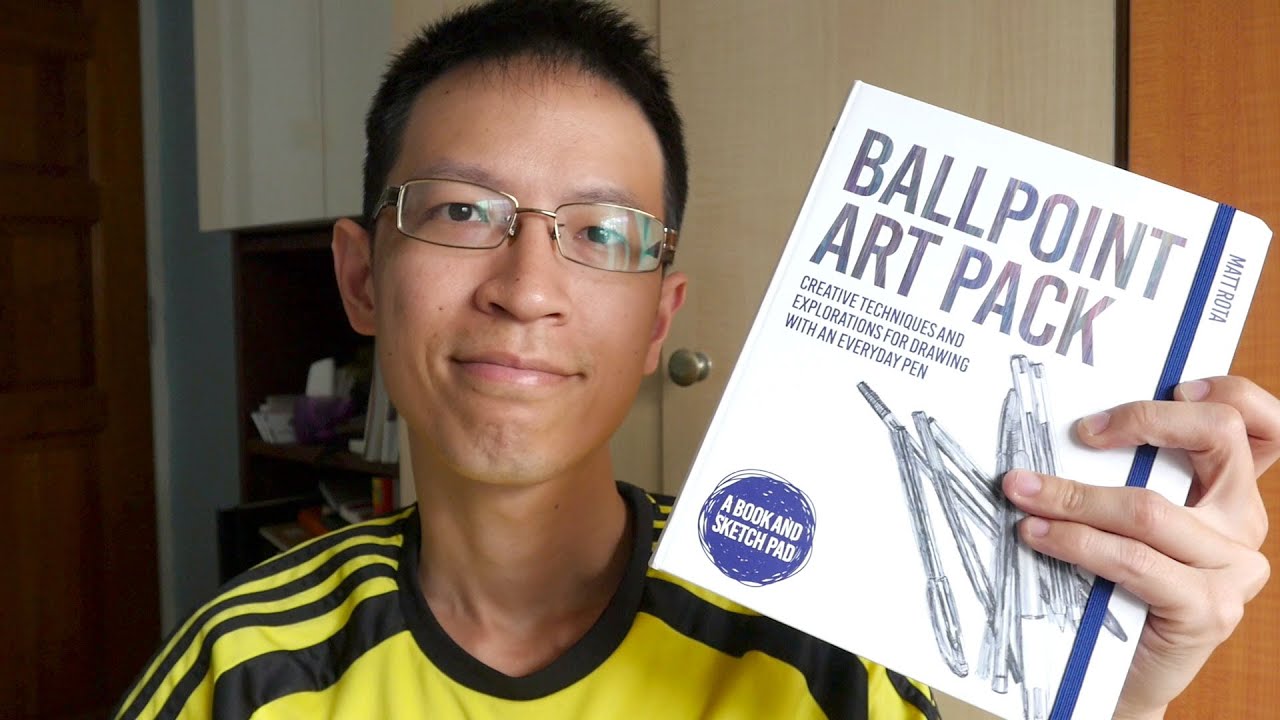 Book Review: Ballpoint Art Pack by Matt Rota - YouTube