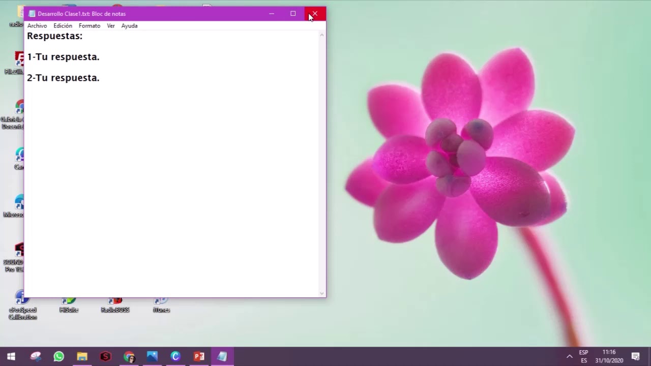 Cómo crear un documento con editor de texto bloc de notas - YouTube