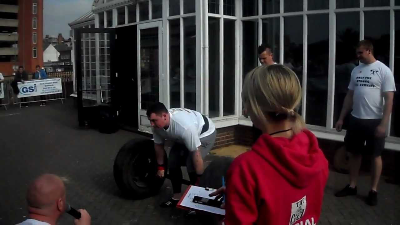Brett White only the strong will survive comp 2012 deadlift - YouTube