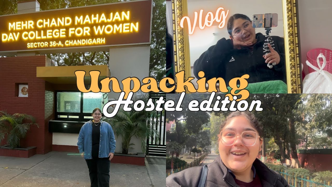 MCM HOSTEL VLOG 😍|| On demand || Girls hostel tour || unpack with me # ...