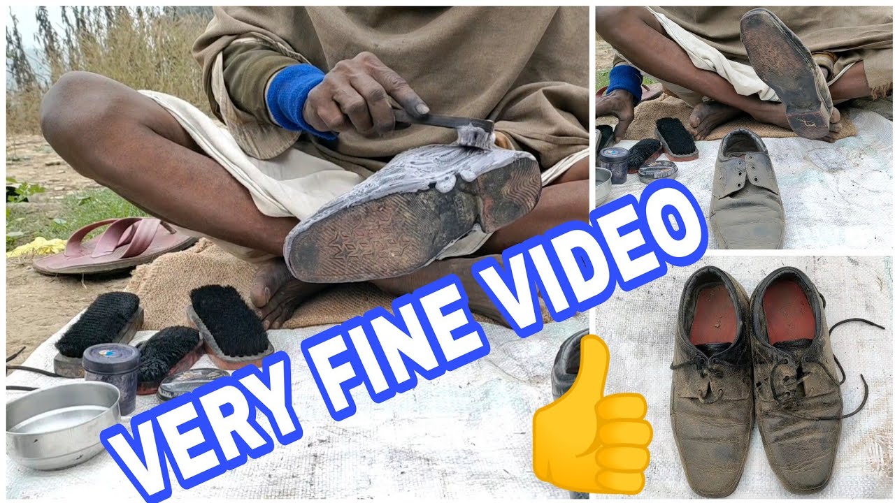 VERY FINE SHOE SHINE POLISH AND CLEAN WITH FULL REST...💯👌 - YouTube