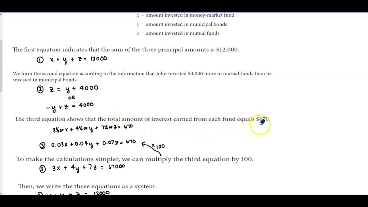 Math 10 7.2 Example 3 Solving a Real-World Problem Using a System of 3 ...