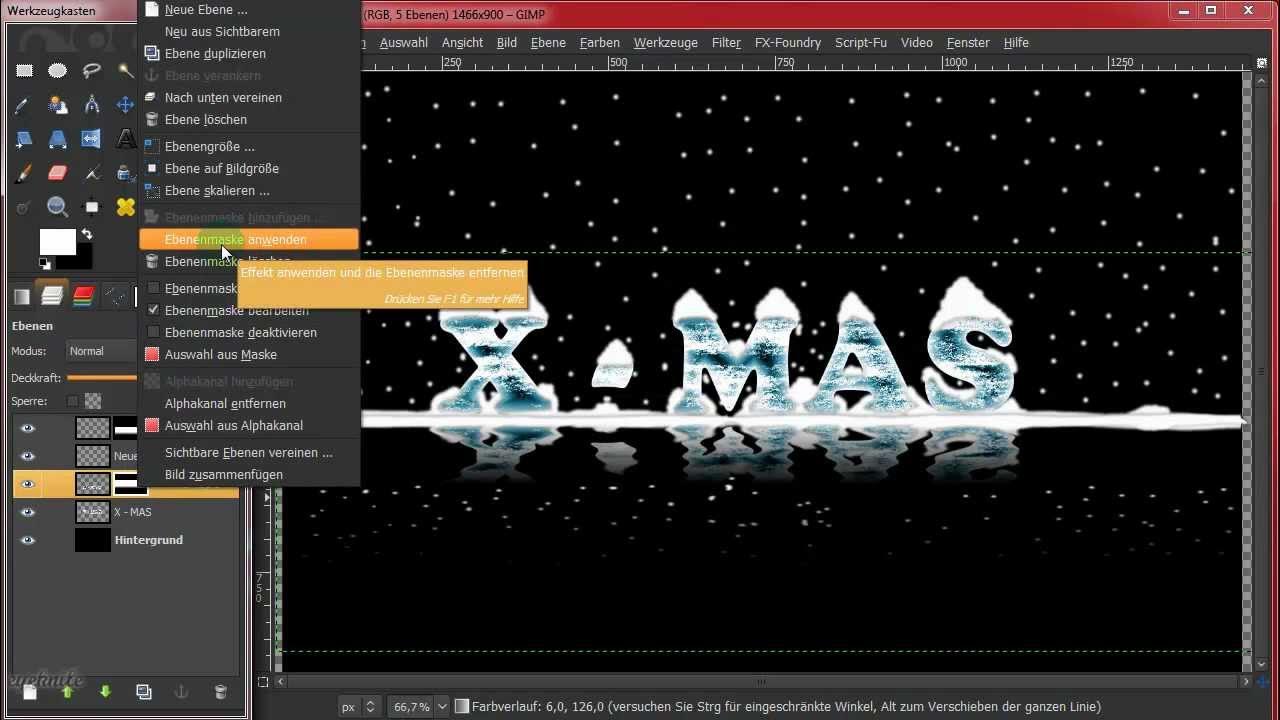 GIMP Snow Snowfall [ger] - YouTube