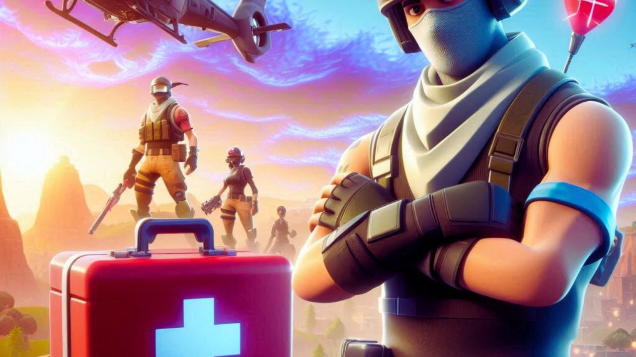 Trying to win Fortnite but with only Med kits! - YouTube