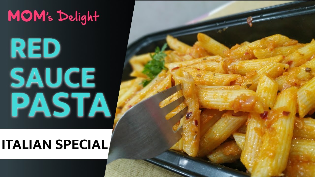 Red Sauce Pasta Recipe with Homemade Sauce | Tomato Sauce Pasta - YouTube