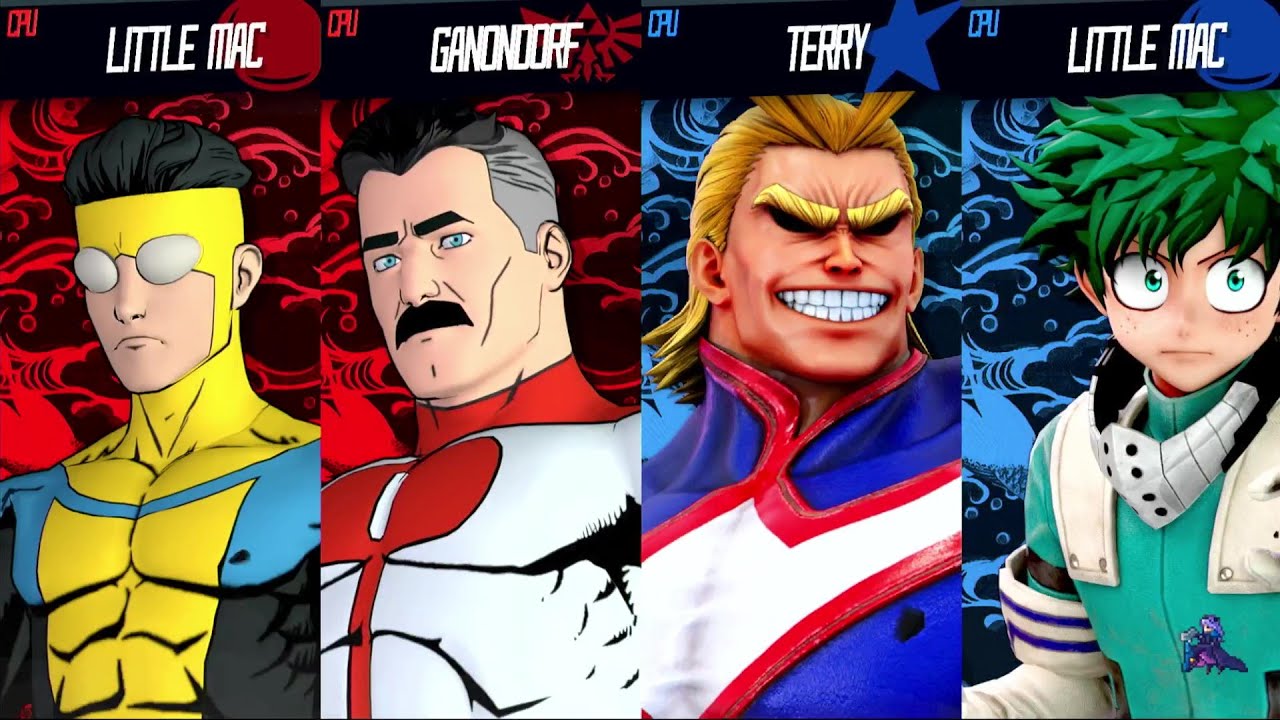 Omni-Man & Invincible Vs Deku & All Might - Super Smash Bros Mods - YouTube