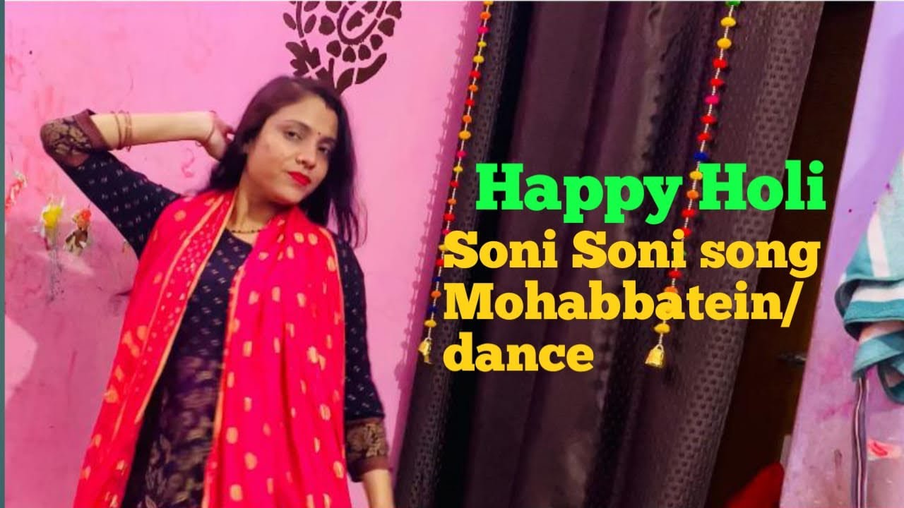 Holi Soni Soni song dance // Mohabbatein movie ShahRukh Khan, Aishwarya ...