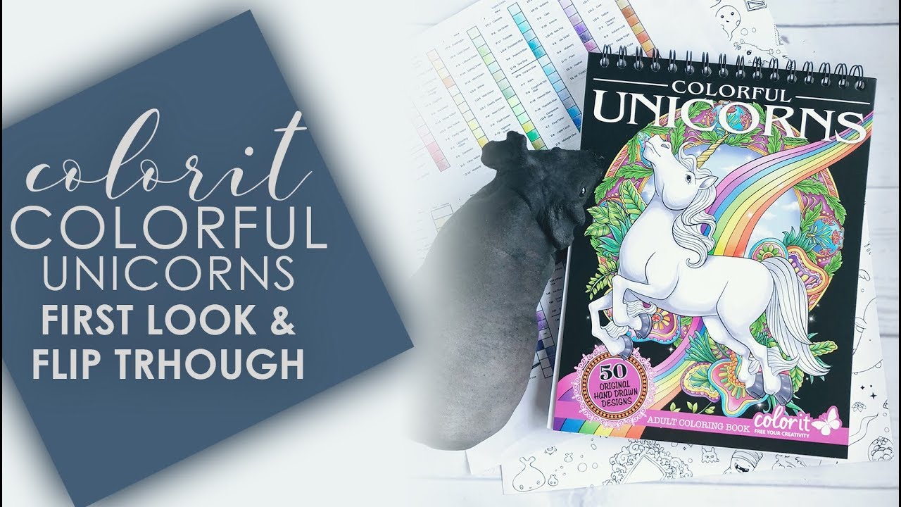 ColorIt Colorful Unicorns | First Look & Flip Through - YouTube