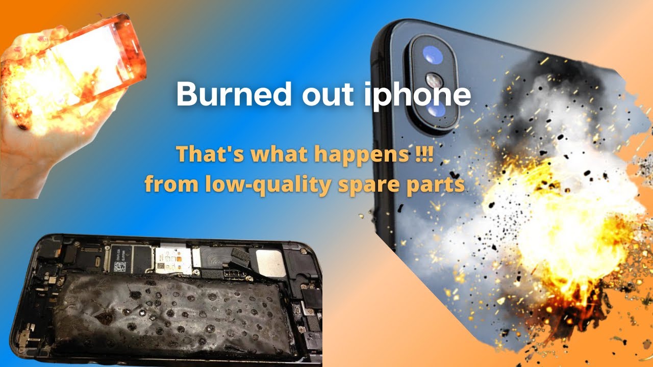 Bad battery in the iPhone caught fire, the consequences / burned iphone ...