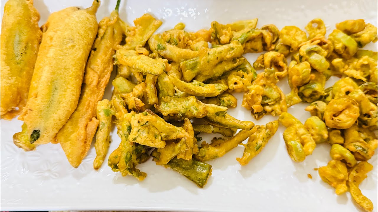 3 types of mirchi pakora | Flavors by Naaz | mirchi bhajji | मिर्ची के ...