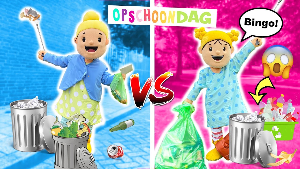 DE AFVALBINGO CHALLENGE!! * Saar vs. Janna [Eerste Die Bingo Heeft Wint ...