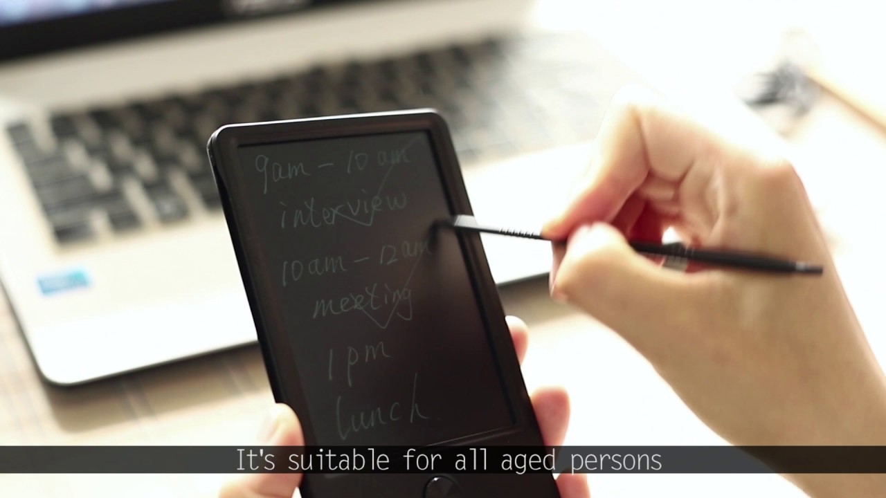 4.5-inch Pocket Pad Portable Mini LCD Writing Board - YouTube