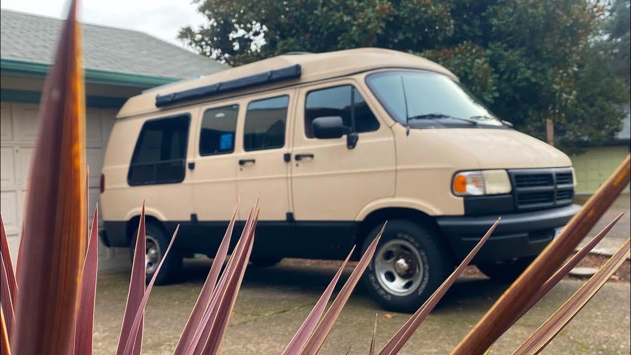 RENOVATING a 90's Classic Dodge Van to SOLAR CABIN on Wheels | Camper Van Build - YouTube
