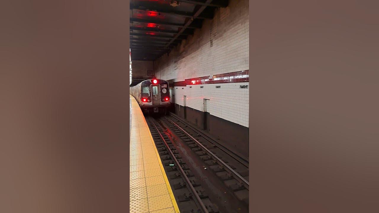 Manhattan Bound R179 C train leaving Utica Avenue - YouTube
