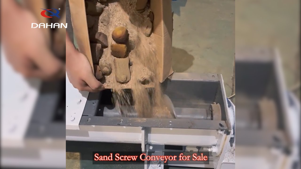 Sand Screw Conveyor for Sale - YouTube