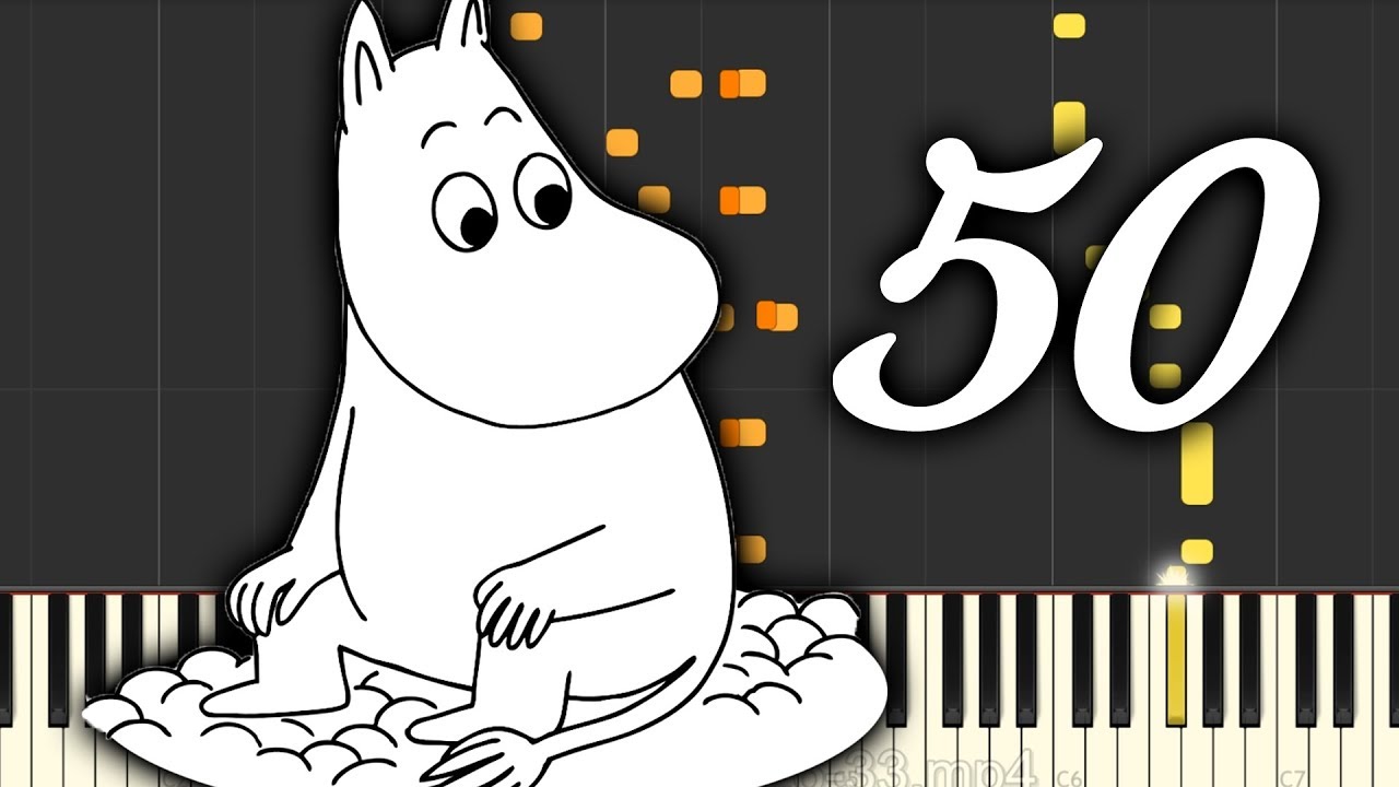 MOOMIN MUSIC 50 [Workout] - Piano Tutorial (Synthesia) - YouTube