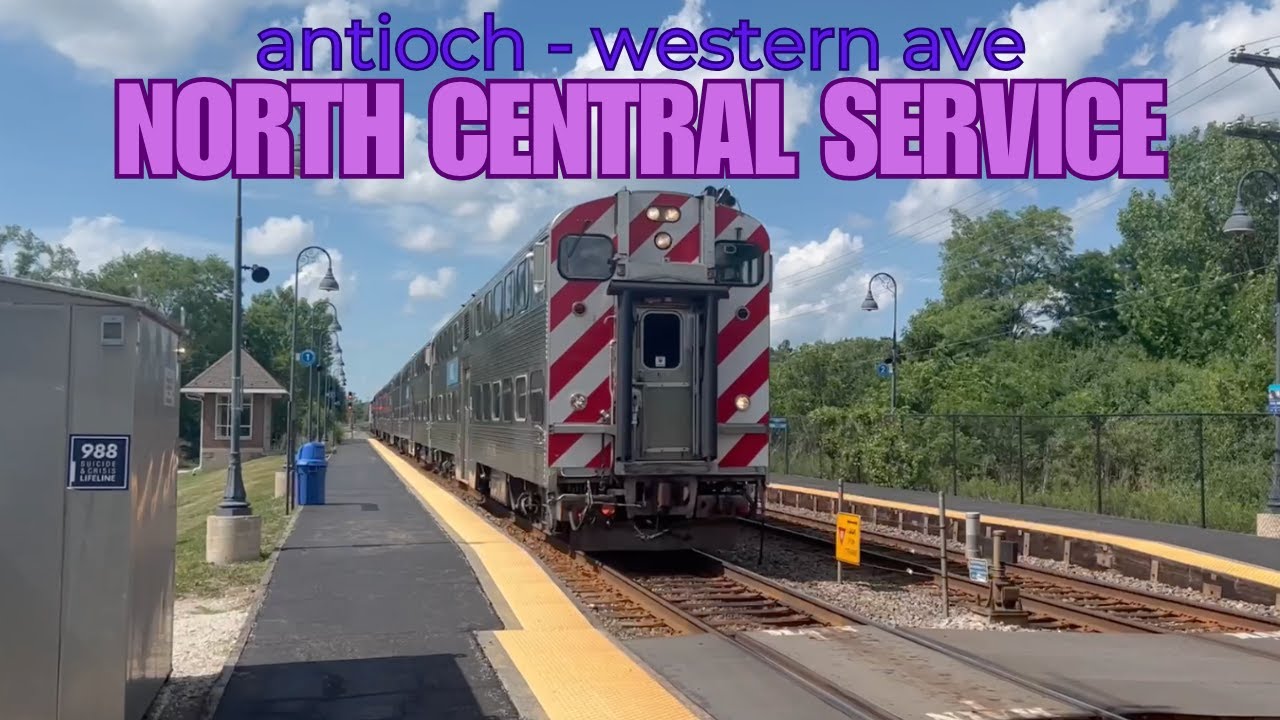 Riding Metra's North Central Service #116 from Antioch to Western Ave 6/30/25 - YouTube