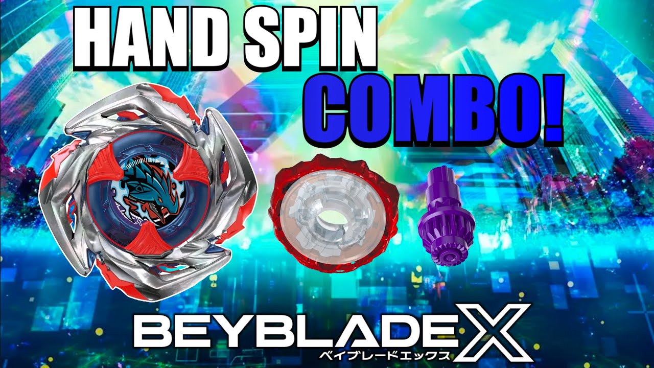 THIS BEYBLADE HAND SPIN COMBO IS CRAZY! IMPACT DRAKE 9-60 LEVEL - YouTube