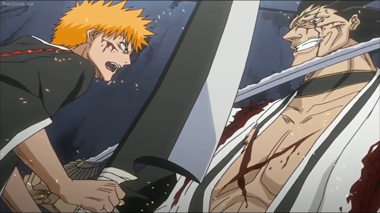 Bleach 千年血戦篇 』Ichigo borrows Zangetsu's power to confront Kenpachi, he ...