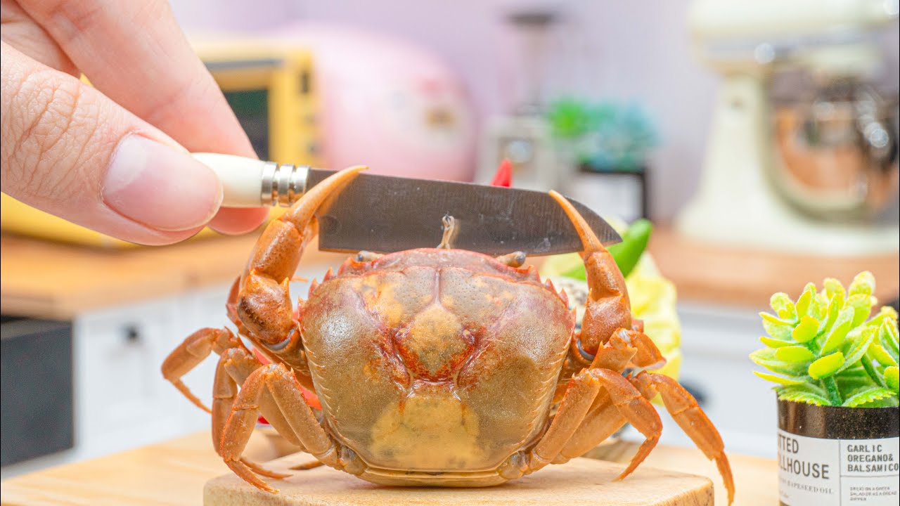 Delicious Steamed Crab in Miniature Kitchen | ASMR Cooking Mini Food ...