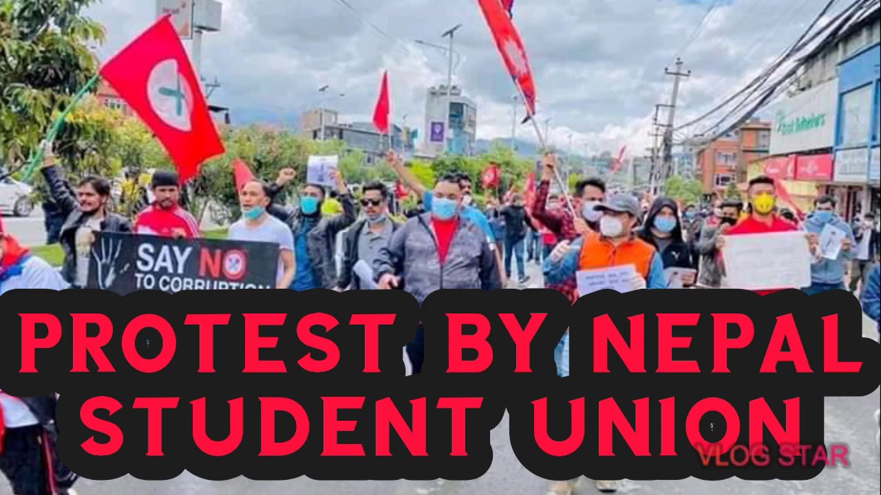 Protest By Nepal Student Union ,Baneshwor - YouTube