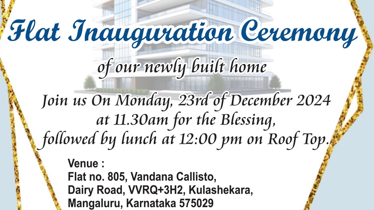|| LIVE STREAMING || Flat Inauguration Ceremony of our newly built home ...