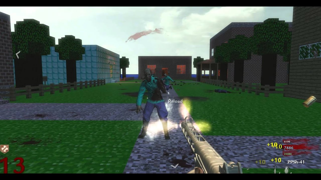 WAW Minecraft Zombies - YouTube