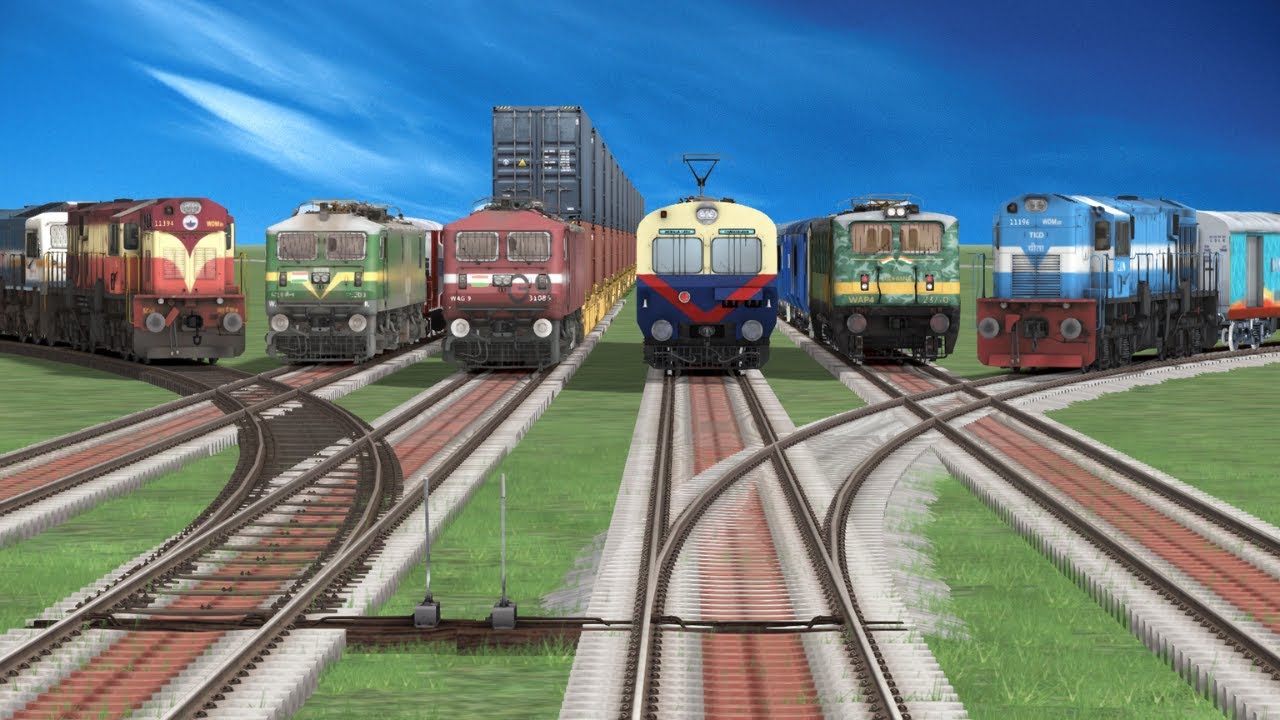beautiful train changing train tracks | loco pilot | - YouTube