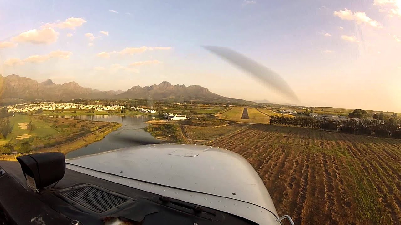 Flapless approach C172, landed with flat nose oleo - YouTube