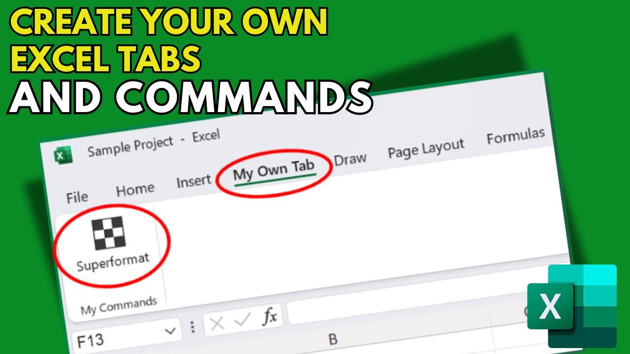 Create Your Own Customized Tab and Commands in Excel | Advanced Excel ...