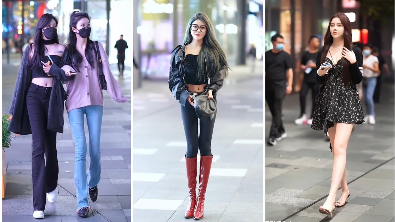 Chinese Girls Street Fashion [抖音] Style China - YouTube